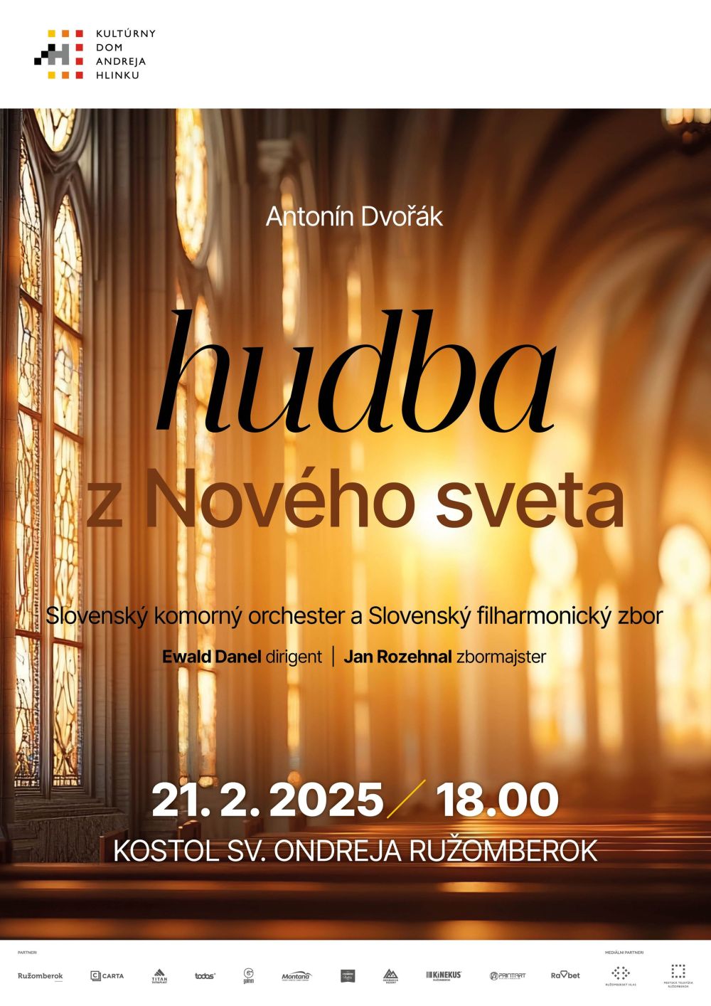 ABONENT 2024/2025: HUDBA Z NOVÉHO SVETA (Farský kostol sv. Ondreja) | Ružomberok