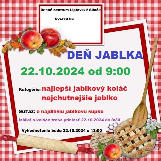 DEŇ JABLKA (Liptovské Sliače) | Ružomberok