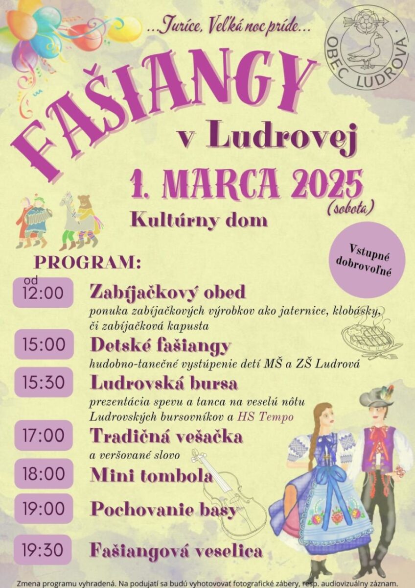 FAŠIANGY V LUDROVEJ | Ružomberok