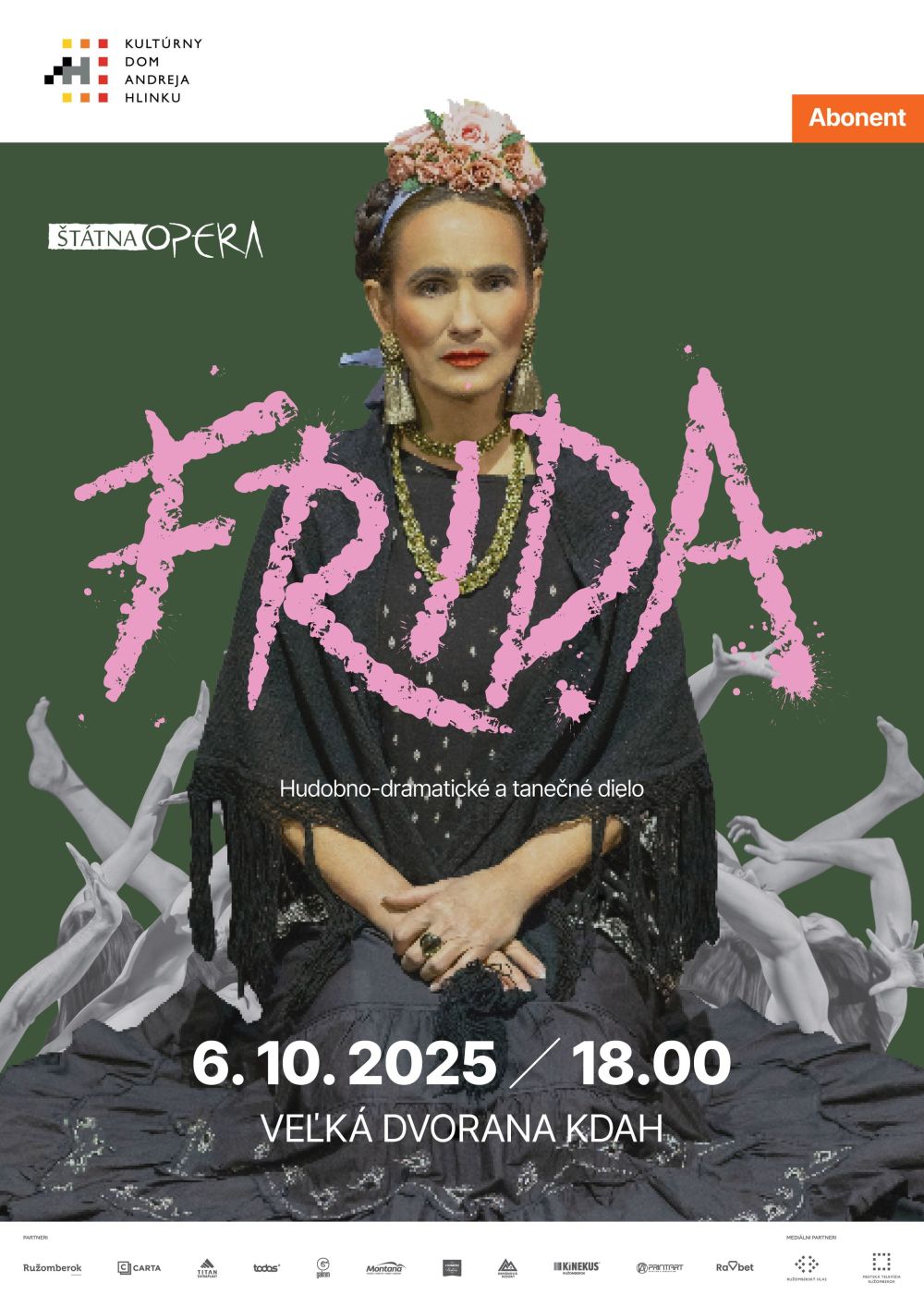 ABONENT 2025/2026: FRIDA (Kultúrny dom A. Hlinku) | Ružomberok