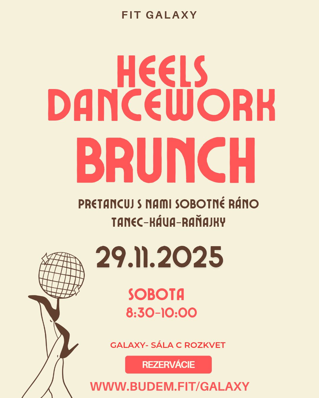 HEELS DANCEWORK BRUNCH (Dance Galaxy) | Ružomberok