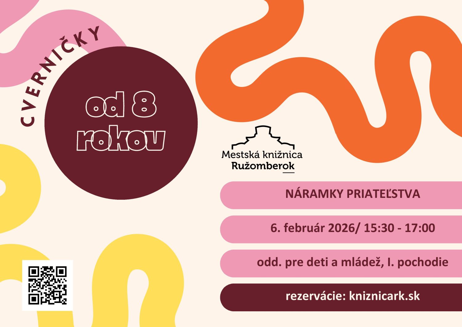 CVERNIČKY: NÁRAMKY PRIATEĽSTVA (Mestská knižnica) | Ružomberok