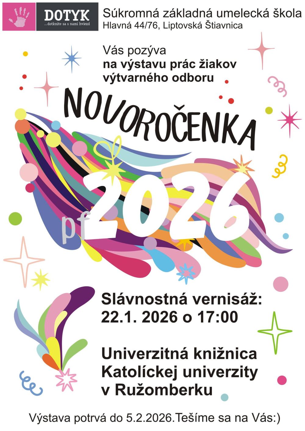 VERNISÁŽ VÝSTAVY NOVOROČENKA 2026 (Univerzitná knižnica) | Ružomberok